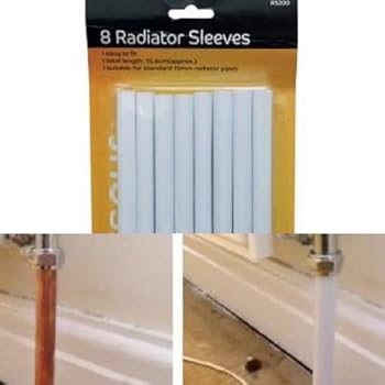 Radiator pipe covers sleeves white 15mm - 8 pack: Amazon.co.uk: Kitchen ...