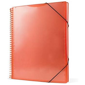 Pryse 4240055 Spiral-Ordner mit 50 Hüllen, A4, Orange: Amazon.de ...