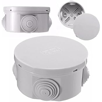 Round Waterproof Weatherproof Junction Box Plastic Electric Enclosure ...