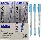 Doms INXTRA 0.7mm BALLPOINT PENS| SOFT RUBBERIZED GRIP FOR COMFORTABLE ...