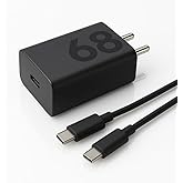 Motorola 68W C-Type TurboPower Charging Adapter with 3.3 Ft USB C to C ...