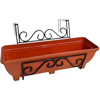 Hanging Balcony Planter - 60cm Trough holder for use on balconies ...