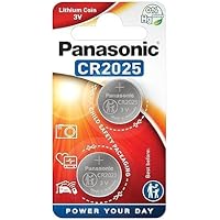 Panasonic CR-2025 Lithium Coin Battery 3v - Pack of 5 Provide Long Lasting Power in a Variety of ...
