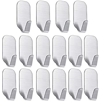 Kiemeu Self Adhesive Hooks,Small Sticky Hooks for Hanging Extra Strong ...