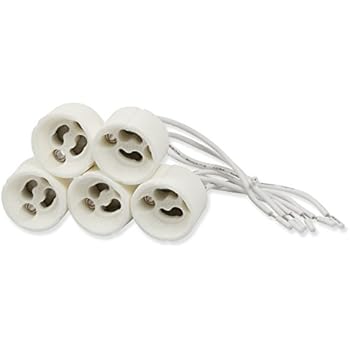 10 GU10 Lamp Holder Base New Regulation Bulb Connector 240v GU10 Mains ...