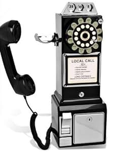 Steepletone ACPP09 Black Diner Phone - 1950s Style: Amazon.co.uk ...