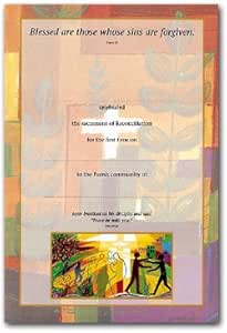 First Confession/Reconciliation Certificate 92/FC1 pack of 25 : Amazon ...