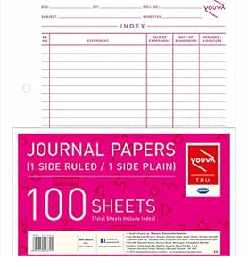 Navneet Youva Journal Paper 1 Side Ruled and 1 Side Plain 100 Sheets ...