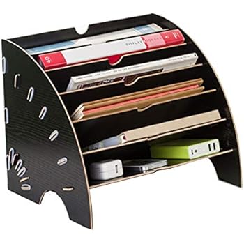 A4 kreativ Sortierelement Briefablage Ablagekorb Holz Unterlagenablage ...