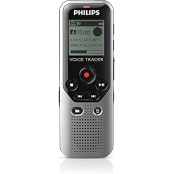 Philips DVT1150 Digital Voice Recorder, 4GB, PC connected, black: Amazon.co.uk: Office Products