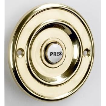 Byron Wired Bell Push Flush Mounted - Brass: Amazon.co.uk: DIY & Tools