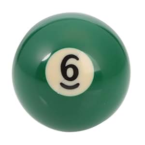Great Value Billiards Balls Number 6 Billiard Ball: Amazon.co.uk ...