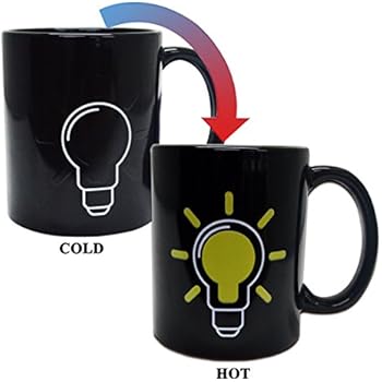 Heat Colour Change Mug Cup (Morning wake up): Amazon.co.uk: Kitchen & Home