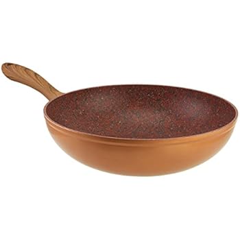 JML Copper Stone Pans: 28cm Wok, Super-Non-Stick for The Ultimate stir ...
