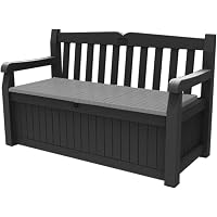 Keter Eden Bench and Cushion Box 265L : Amazon.co.uk: Garden