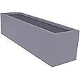 JP PLANTERS 12 Inch Fiberglass Trough Planter Rectangular Pots for ...