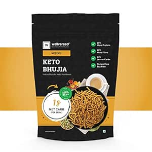 Ketofy - Keto Bhujia (250g) | Ultra Low Carb Namkeen: Amazon.in ...