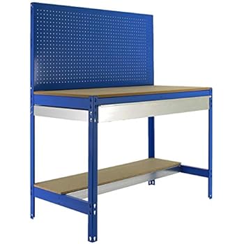 WilTec Châssis Fixe établi B50xL175xH80cm Support établi Table Travail Emballage Cadre Atelier ...