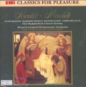 Handel: Messiah by Handel, Georg Friederich, Sargent, Sir Malcolm ...