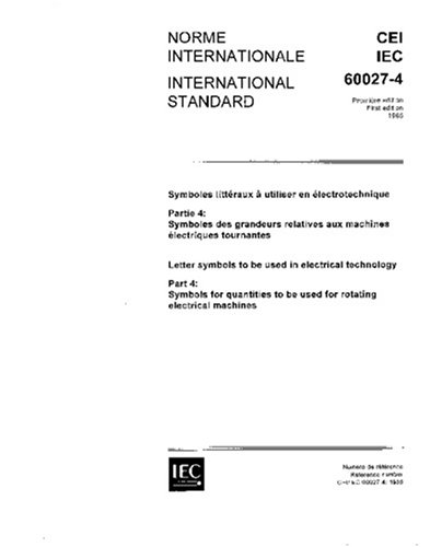 Amazon.in: Buy IEC 60027-4 Ed. 1.0 b:1985, Letter symbols to be used in ...