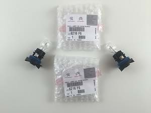 2 x ORIGINAL PEUGEOT CITROEN 12V HP24W P24W LAMPE LAMP 6216F6 6216.F6 ...