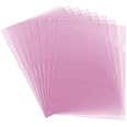 25 Pcs - Pink A4 Cut Flush Plastic Folders Open Top & Side Cut Flush ...