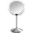 simplehuman ST3004 12cm Sensor Mirror Fold, Light Up Makeup Magnifying ...