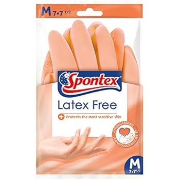 Spontex Latex Free Gloves Size Medium (Pack of 6): Amazon.co.uk: Health ...
