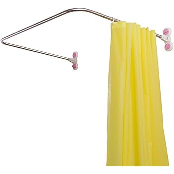 Phos Barre de rideau de douche en demi-cercle pour suspension murale ...
