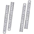 ZEGEL-Heavy Duty Steel Pocket Scale/Ruler 6 Inch 15 cm Metal Rule Kit ...