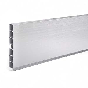 PVC kitchen kickboard plinth 150mm 1500mm colour: brushed aluminum ...