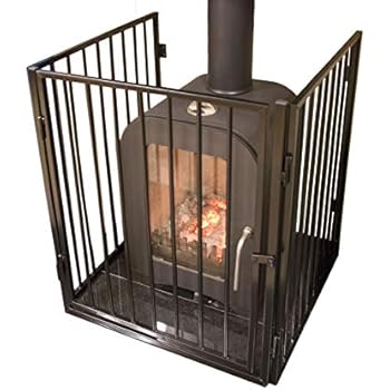 BabyDan Premium Hearth Gate Fire Guard (Black): Amazon.co.uk: Baby