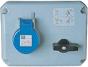 MK Commando K9610 Angled Interlocked Switchsocket Outlet 16 Amp 3P+E ...