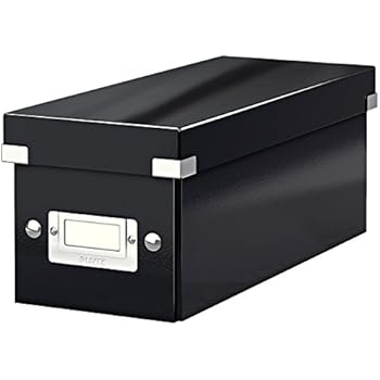 Leitz CD Storage Box, Black, Click and Store Range, 60410095: Amazon.co ...