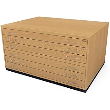 Heavy Duty Traditional Style A0 9 Drawer Plan Chest Grey Paper Storage ...