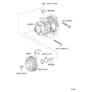 Toyota 88320-6A320 A/C Compressor : Amazon.in: Car & Motorbike