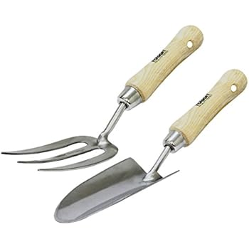 Draper 65960 Carbon Steel Fork and Trowel Set: Amazon.co.uk: Garden ...