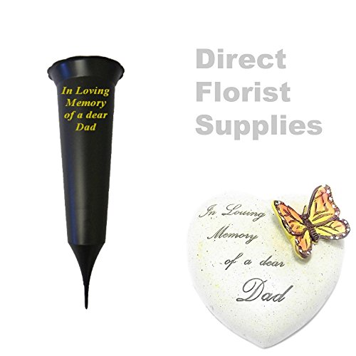 Dad In Loving Memory Flower Vase Spike With An 8cm | Desertcart INDIA