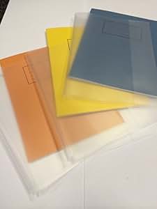 Plastic Book Covers OfficeTree 25x Plastic A4 Coloured - Workbook ...