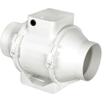 Addvent AVCI MF100T in-Line Mixed Flow Extractor Fan 100mm / 4 inch ...