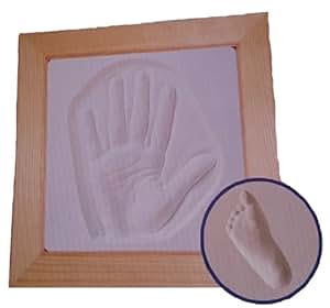 Baby's First Handprint and Footprint Plaster Moulding Kit: Amazon.co.uk ...