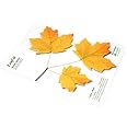 Appree - Large Autumn Leaf Sticky Note (Maple - Yellow) : Amazon.co.uk ...