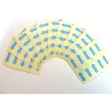 100 Labels, 20x10mm Arrow Shape, Yellow, Removable/Low Tack Colour Code ...