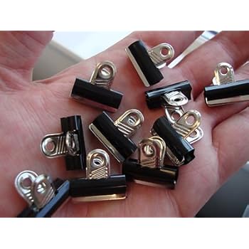 Black 19mm Foldback Bulldog Clips x 60: Amazon.co.uk: Office Products