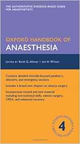 Oxford Handbook of Anaesthesia 4/e (Flexicover) (Oxford Medical ...