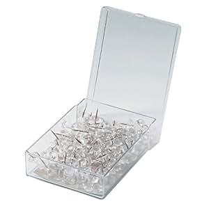Clear Plastic Push Pins Box 100: Amazon.co.uk: Office Products