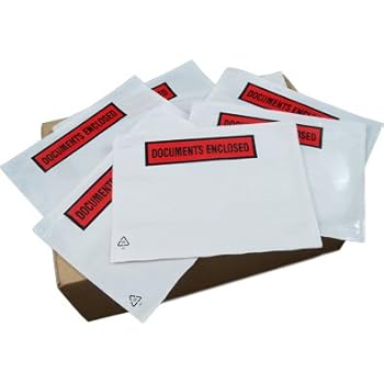 1000 x A5 Printed Document Enclosed Wallets Envelopes Slips 225x165mm ...