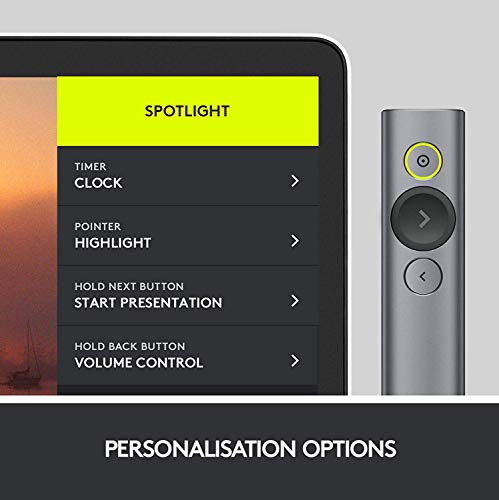 Obtener Logitech SpotlightTM Presentation Remote - Slate - 2.4GHZ/BT ...