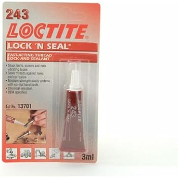 Loctite 243 Lock 'n' Seal Fast Acting Thread Lock and Sealant - 3 ml ...
