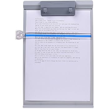 5 Star Office Desktop Copyholder with Line Guide Ruler A4 Black: Amazon ...